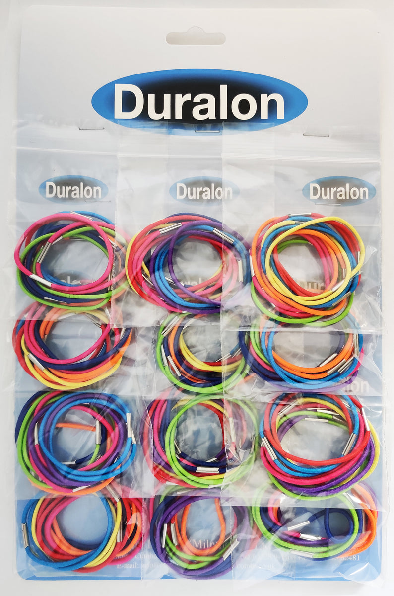Duralon Pony Tail Holder (Thin Loop) - Coloured